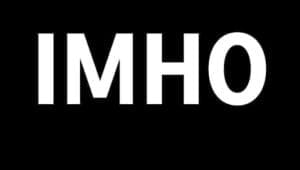 Quelle est la signification de l'acronyme « imho » ? - HDFever